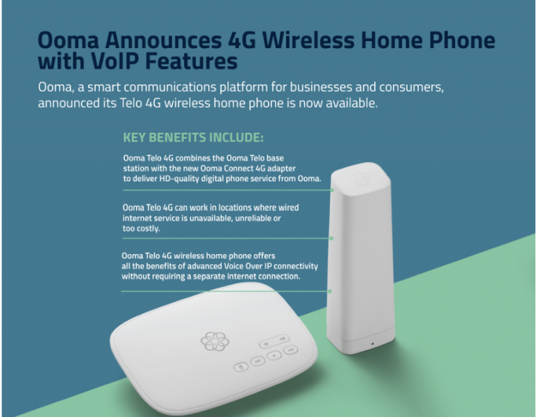 Ooma Launches 4G Wireless Home Phone with VoIP Features [Infographic ...