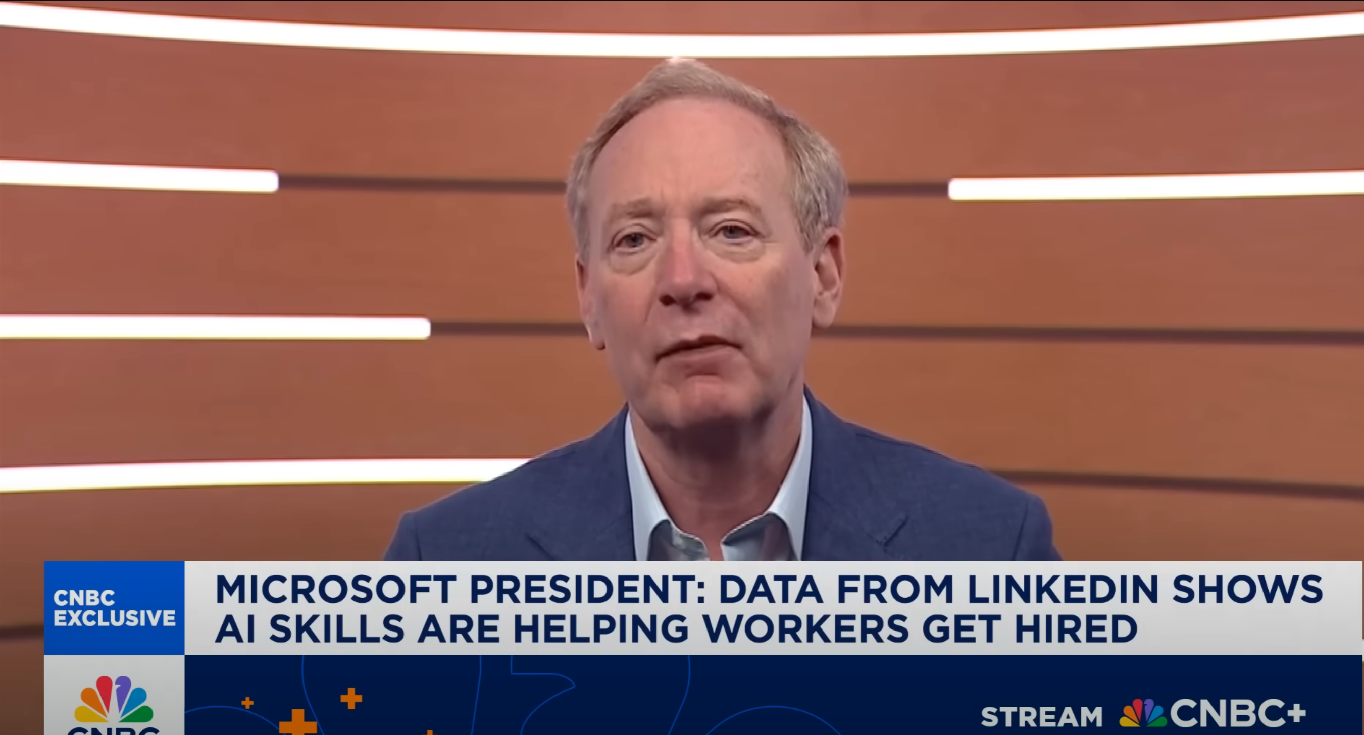 Microsoft President Brad Smith says AI Skills Help Workers Get Hired ...